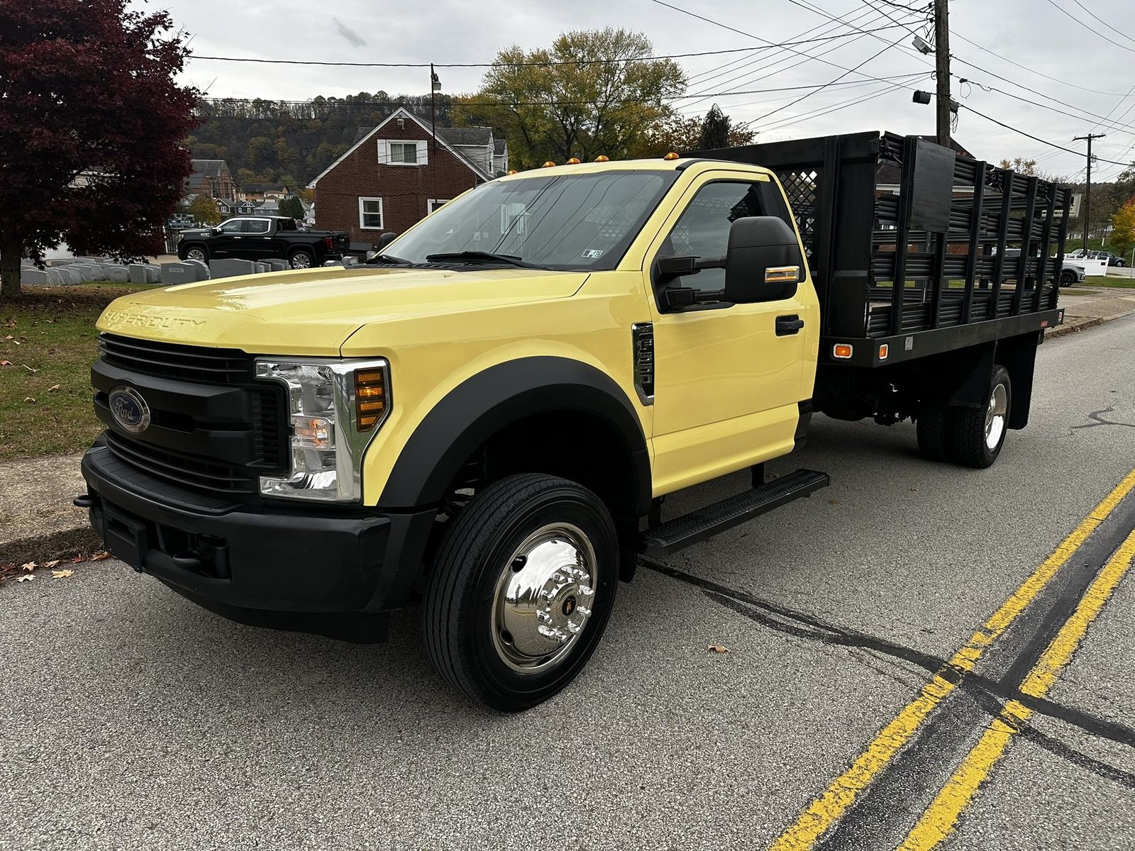 2019 Ford F 550 Super Duty XL 12 Stake Body with Wooden Floor Heavy ...