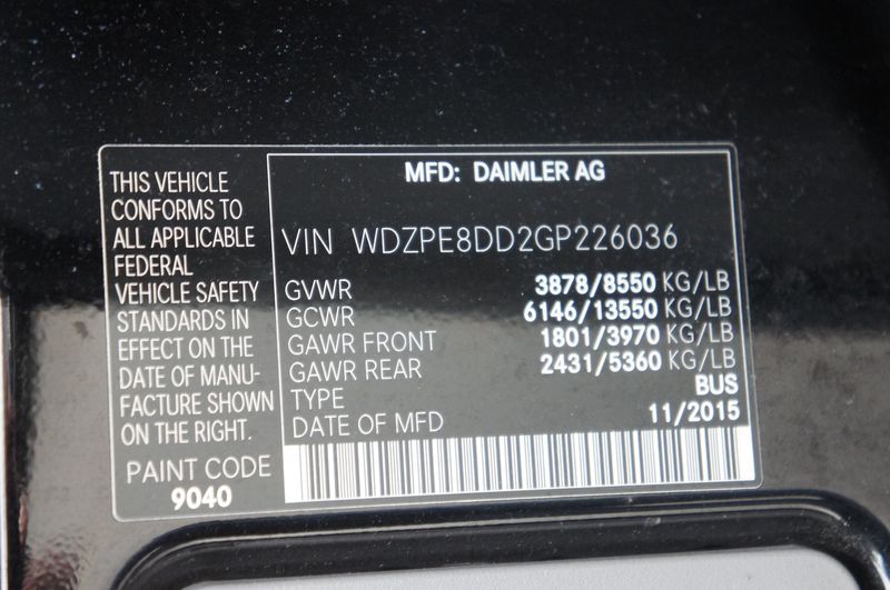 2016 Mercedes-Benz Sprinter Passenger Photos