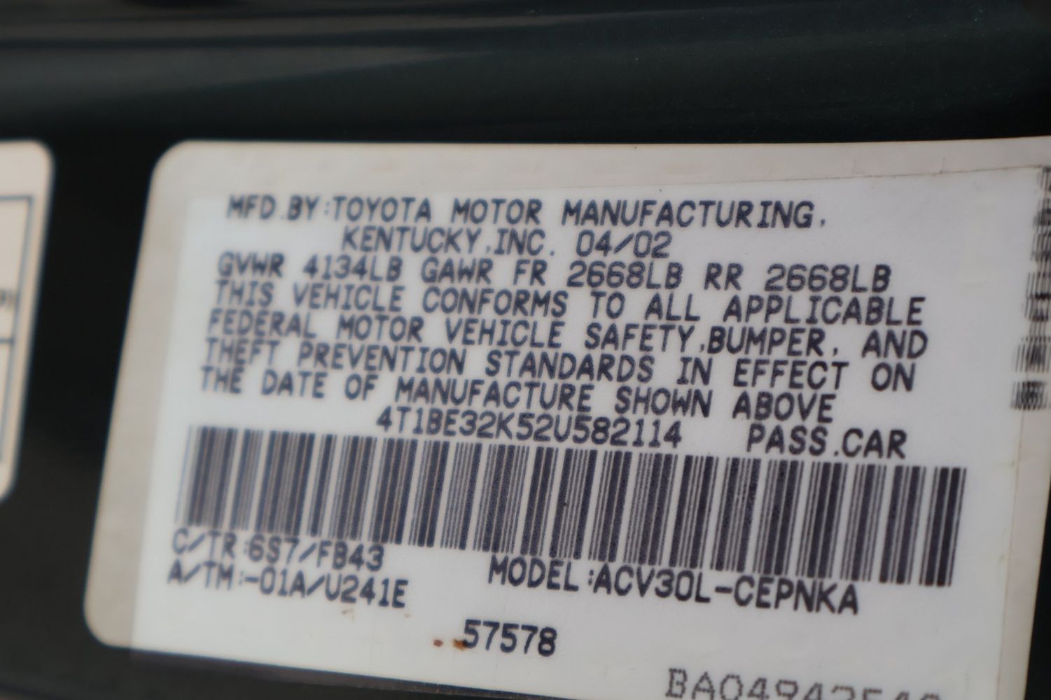 2002 Toyota Camry SE | Victory Motors of Colorado