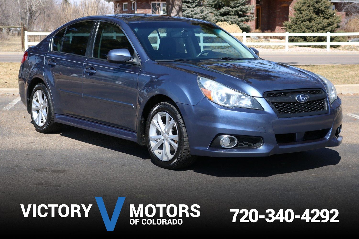 Blue Metallic Subaru Legacy