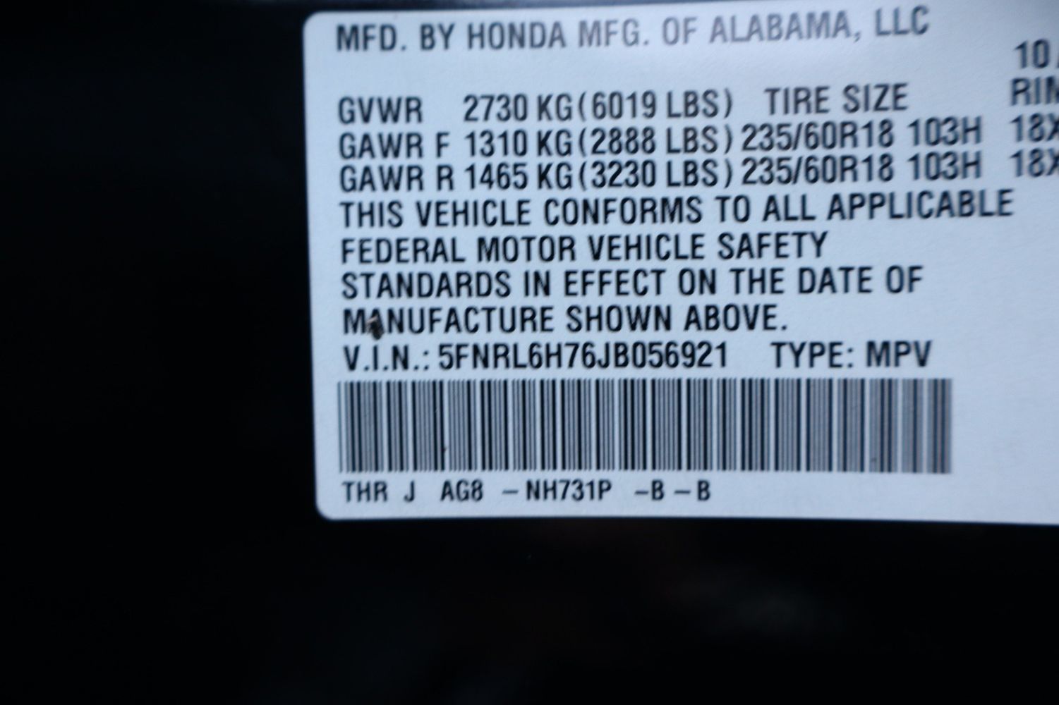 2018 Honda Odyssey EX-L w/Navi w/RES | Victory Motors of Colorado