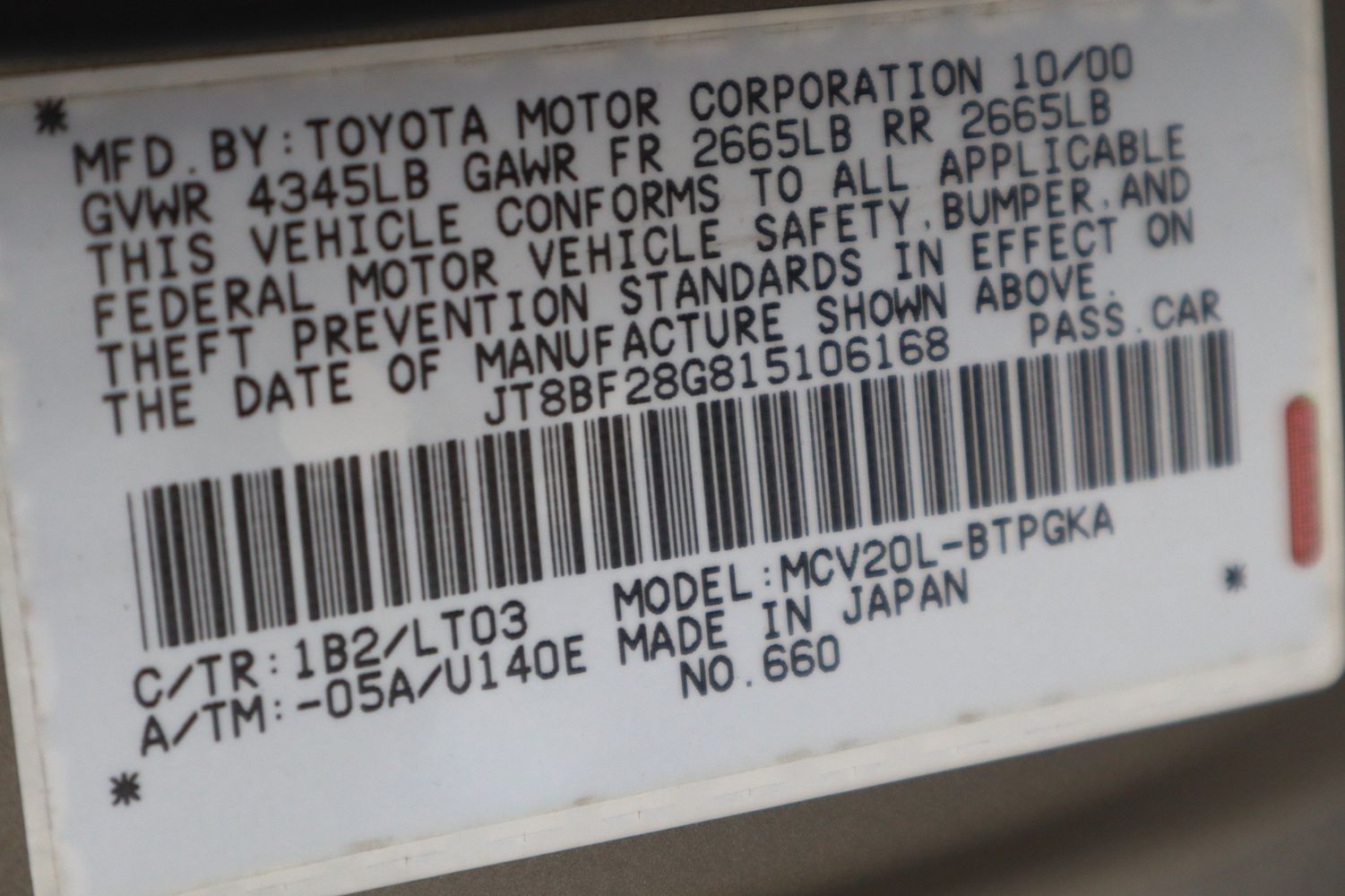 2001 Lexus ES 300 Base | Victory Motors of Colorado