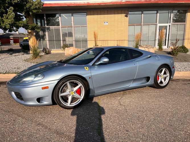 Baby Blue Ferrari 360 2004 Used Ferrari 360 SPIDER 6SP GATED * ONLY 9K